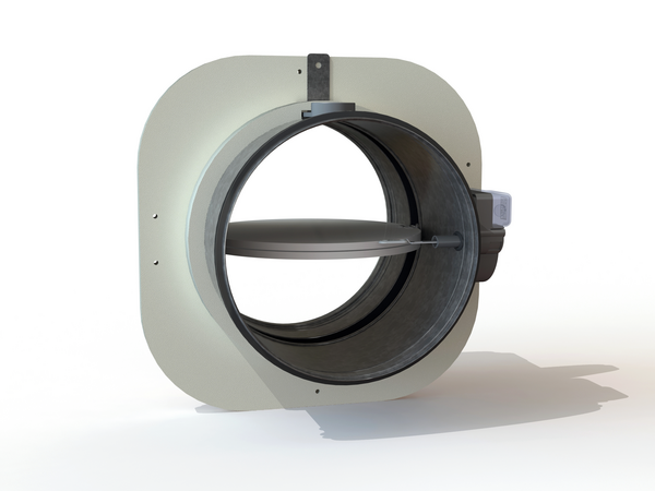 Optimised circular fire damper 60-90' - Rf-Technologies