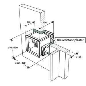 Rectangular fire damper 240'