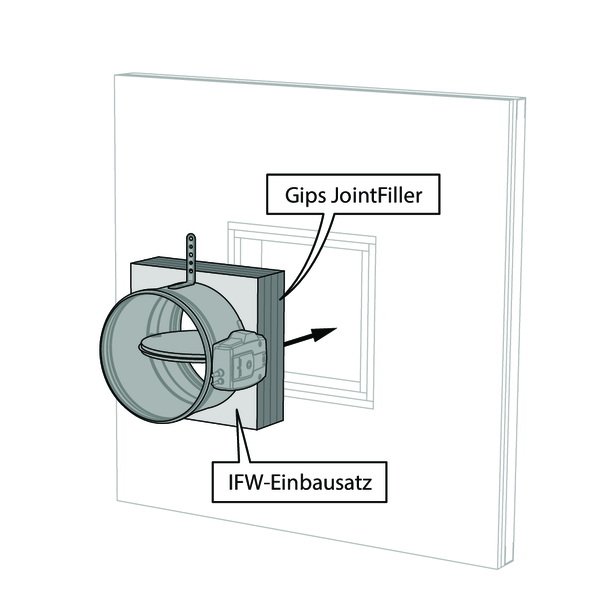 Geoptimaliseerde ronde brandklep tot 120’