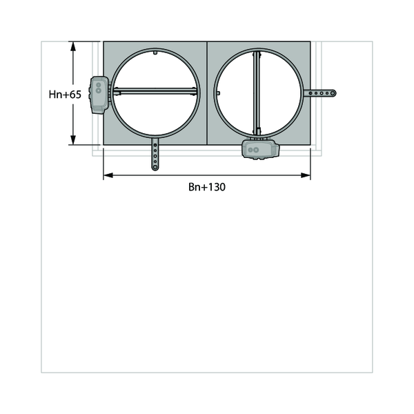 Geoptimaliseerde ronde brandklep tot 120’