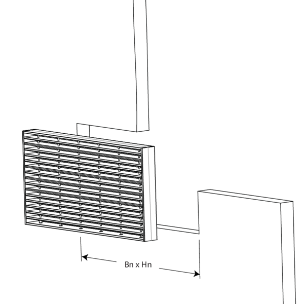 Fire resistant grille up to 60 minutes.