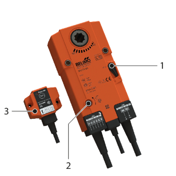 Circular E60S fire damper for surface and remote mounting