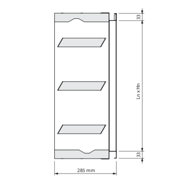 Clapet coupe-feu rectangulaire à installer dans la paroi du ...