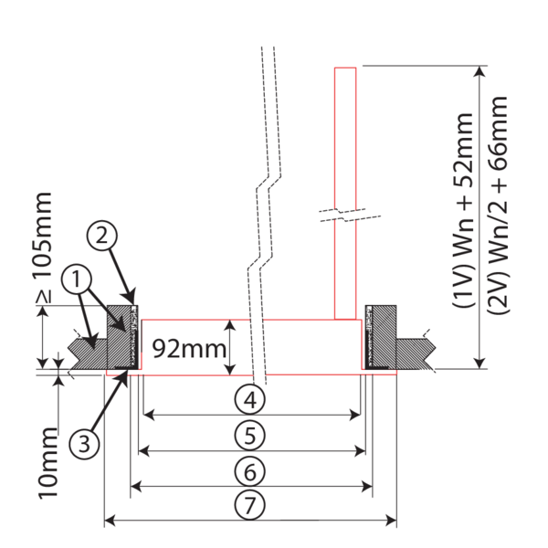 Avantage smoke control shutter, single (1V) shutter unit.