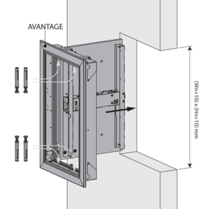 Avantage smoke control shutter, single (1V) shutter unit.