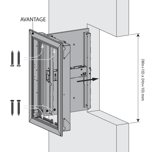 Avantage smoke control shutter, single (1V) shutter unit.