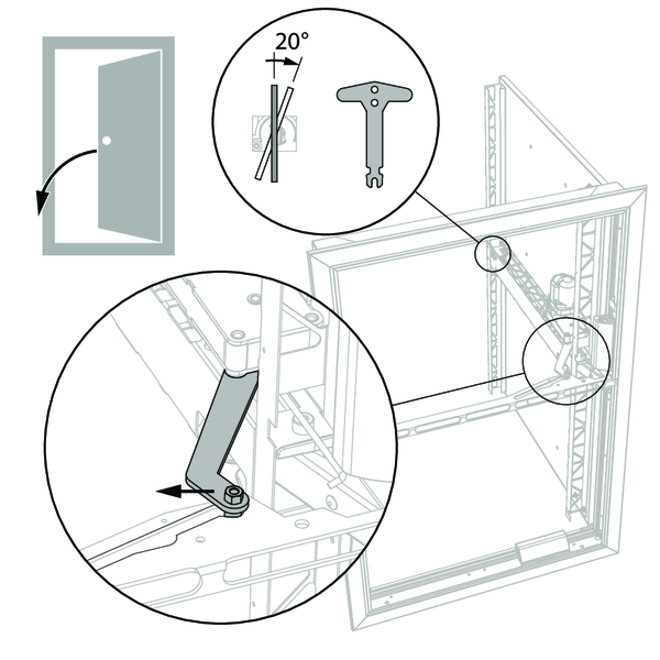 Avantage smoke control shutter, double (2V) shutter unit.
