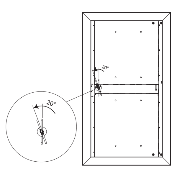 Avantage smoke control shutter, double (2V) shutter unit.
