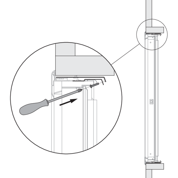 A vedw-classified, motorized, aesthetic smoke control shutter